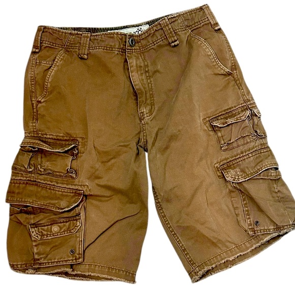 Plugg | Shorts | Plugg Mens Shorts Brown Y2k Skater Grunge Baggy Loose ...